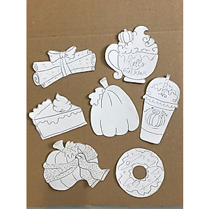 LILIAO Fall/Autumn Cookie Cutter Set - 8 Piece - Pumpkin, Pumpkin Spice Latte, Pie Slice, Donuts, Tall Pumpkin and Cinnamon - Stainless Steel - By Janka