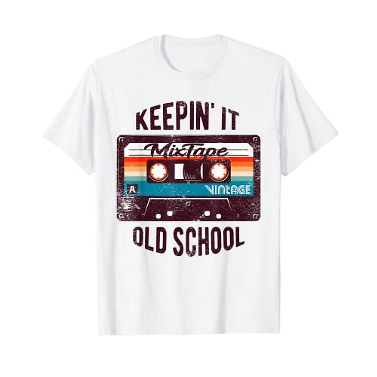 Retro Cassette Tape Old School Hip Hop Stocking Stuffer T-Shirt