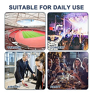 Oraben Clear Crossbody Purse Bag, Clear bag Stadium Approved for Concerts, Festivals (Black)