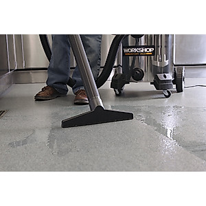 WORKSHOP Wet/Dry Vacs WS1600SS Stainless Steel 6.5-Peak Wet Dry Vacuum Cleaner, 16 Gallon w/ attachment and hose