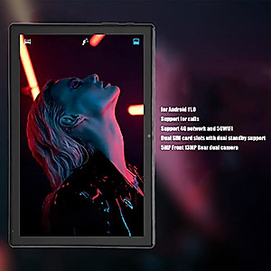 Yunseity 10 Inch Tablet, 6GB 256GB Gaming Pc, 6000mAh Battery Portable Pc Tablet for Kids, 13MP Camera, IPS HD Large Screen with 5GWIFI, Dual Standby Support and Dual SIM Slots