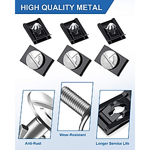 Vomika Lower Engine Cover Pin Screws - Premium Radiator Access Cover Pin Clips, Splash Shield Bolt Screw Fastener Clip - 14 Pieces, Compatible with Honda Civic, Accord, CRV, Acura