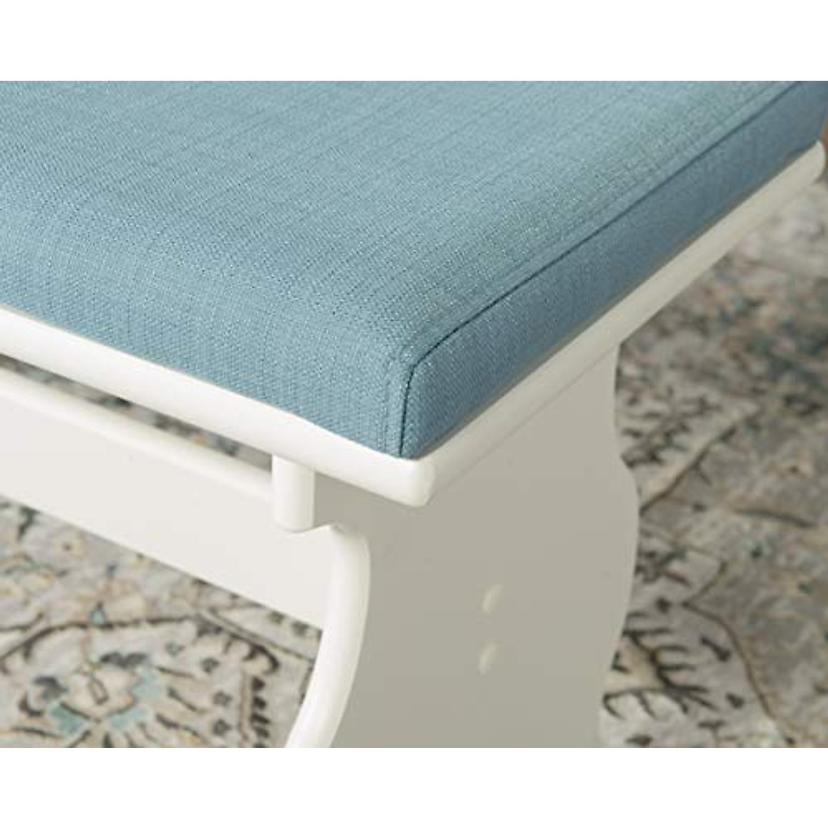 Linon Lucy Capri Blue Nook 66.25 x 34.5 x 50.25