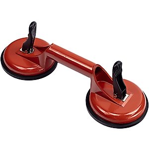 Glass Suction Cups Heavy Duty Aluminum Vacuum Plate Handle Glass Holder Hooks to Lift Large Glass/Floor Gap Fixer/Tile Suction Cup Lifter/Moving Glass/Pad for Lifting/Dent Puller