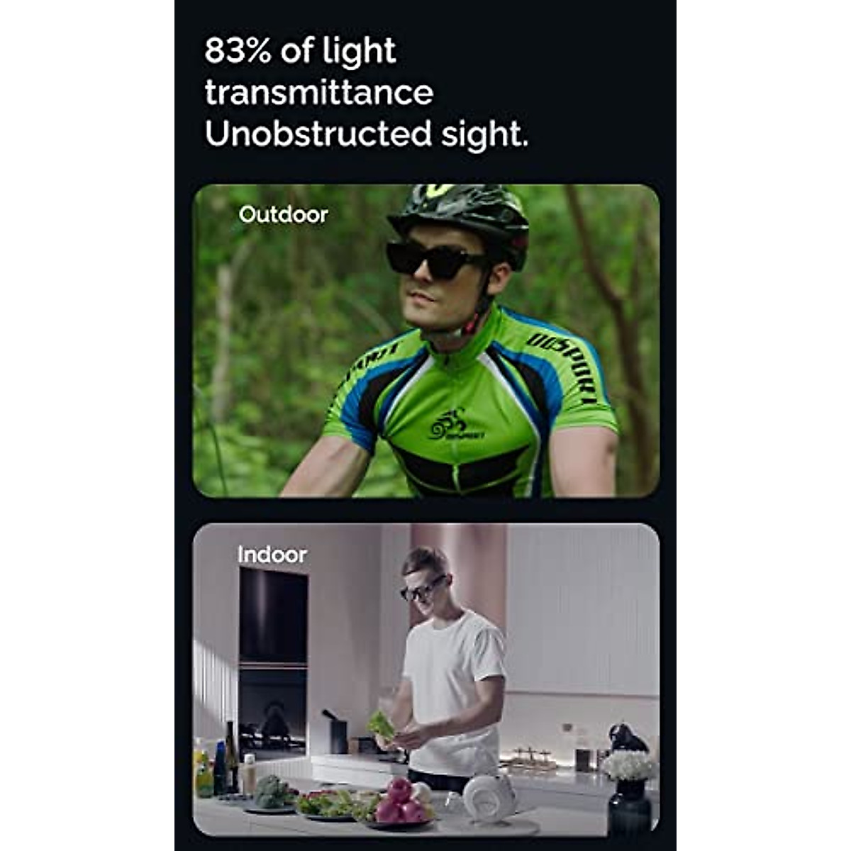 AR Glasses All in One 3D Smart Wireless Cinema Steam VR Game Sun Glasses Portable for INMO Air