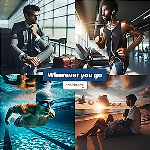 emissary Travel Toiletry Bag for Men, Water Resistant Travel Bathroom Bag Men's Shaving Kit, Dopp Kit for Men, Waterproof Toiletry Bag, Shaving Bag, Hygiene Bag, Mens Toiletry Travel Bag - Black