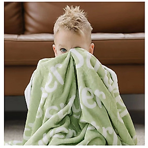 jfu Name Blankets Personalized Kids,Personalized Name Blanket,Personalized Blankets for Kids,Personalized Baby Blankets Custom Blanket for Baby Girls Boys (70x100cm)