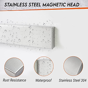 MG Magnetic Knife Holder for Wall, Stainless Steel Knife Magnetic Strip with Multi-Purpose Functionality as a Knife Holder, Knife Strip, Magnetic Tool Organizer & Home Organizer (16inch)