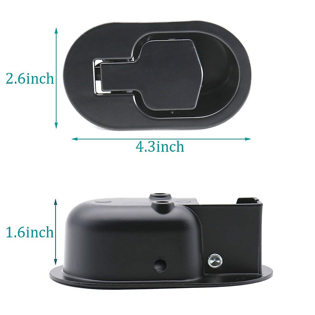 ttmagic Universal Metal Sofa Chair Recliner Release Pull Handle Replacement Part, Fits Ashley Lazy Boy and Most Recliner Sofa Brand, Recliner Handle Size 4.3" x 2.6"