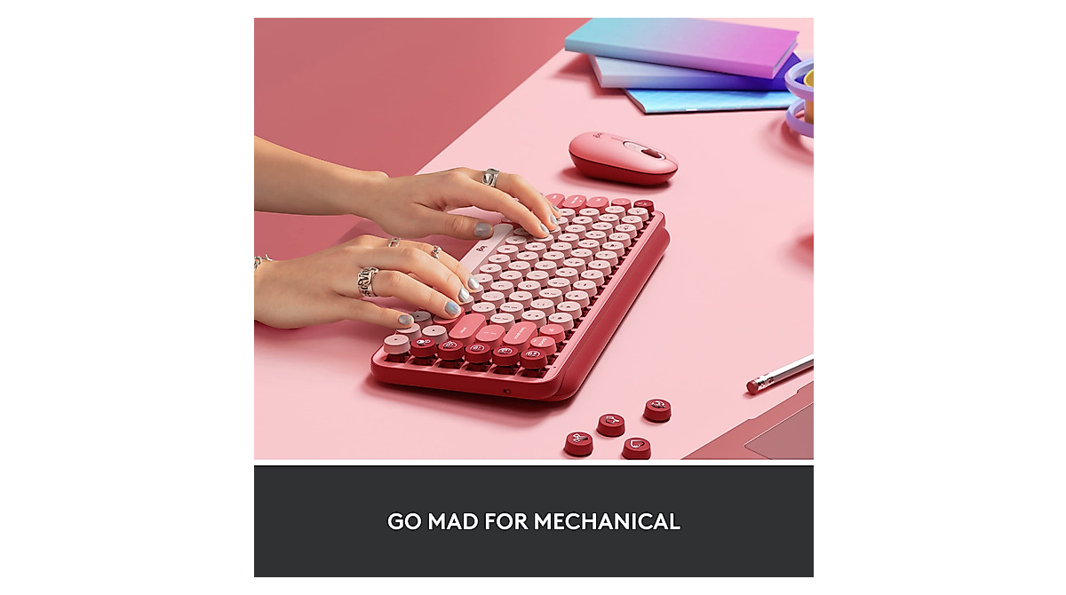 Logitech POP Mechanical Wireless Keyboard: Emoji Keys