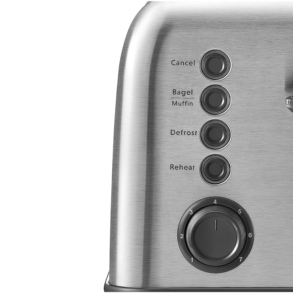 BUYDEEM DT620 2-Slice Toaster, Extra Wide Slots, Retro Stainless Steel with High Lift Lever, Bagel and Muffin Function, Removal Crumb Tray, 7-Shade Settings,Stainless Steel