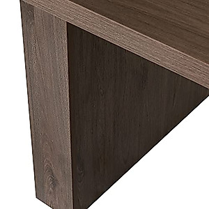 GIA 70" L Double Pedestal Dining Table for 6, Rectangular Farmhouse Wood Long Kitchen Table, Heavy Duty Large Dinner Table with Melamine Finish, 125 lbs, Vintage Earthy Walnut