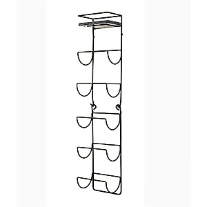 SODUKU Towel Rack Wall Mounted Metal Wine Rack with Natural Marble Top Shelf Metal Towel Racks Storage Organizer Holder for Bathroom Bath Kitchen