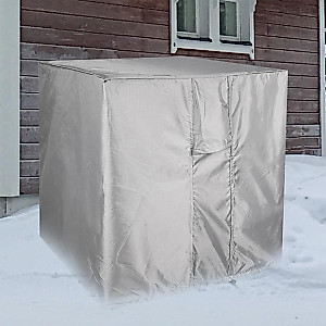 Homydom Air Conditioner Covers for Outside Units Fits up to 30"x30"x32" Full Winter AC Unit Covers Outdoor Protection