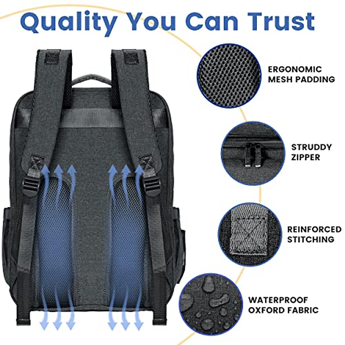 PILLANI Baby Diaper Bag Backpack - Large Travel Diaper Bags with Changing Pad - Newborn Essentials, Baby Registry Search, Shower Gifts