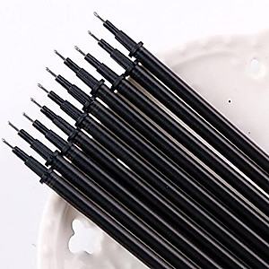 N.D 50pcs Erasable Pen Refill, 0.5mm Needle Head Black Replacement Gel Ink Pen Refill for Kids Students Writing Stationery Supplies
