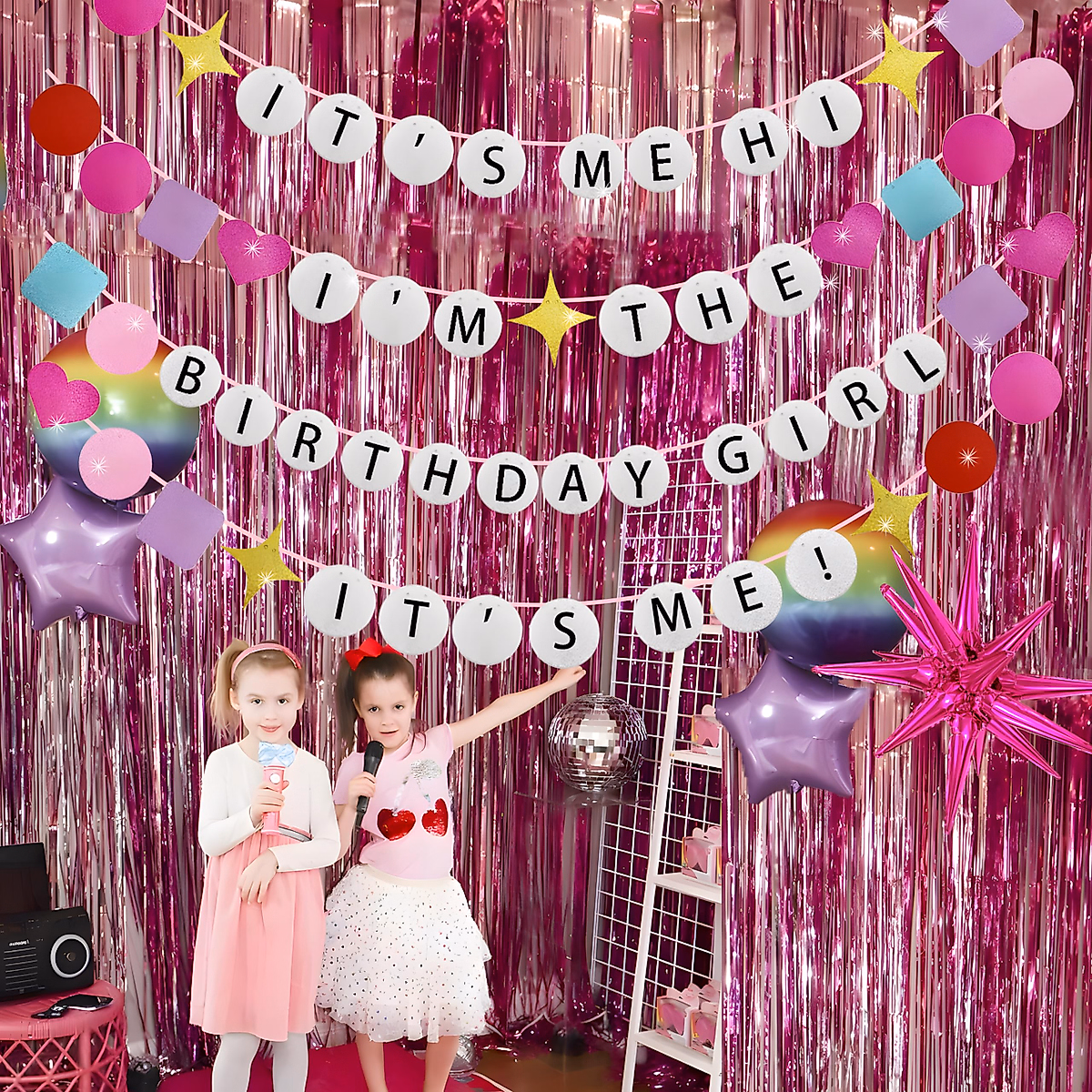 156 Pcs Custom Name Age Numbers 0 to 9 Friendship Bracelet Birthday Banner,in My Birthday Era Personalized Banner for Popular Birthday Decorations Happy Birth-tay Decorations Graduation Decorations