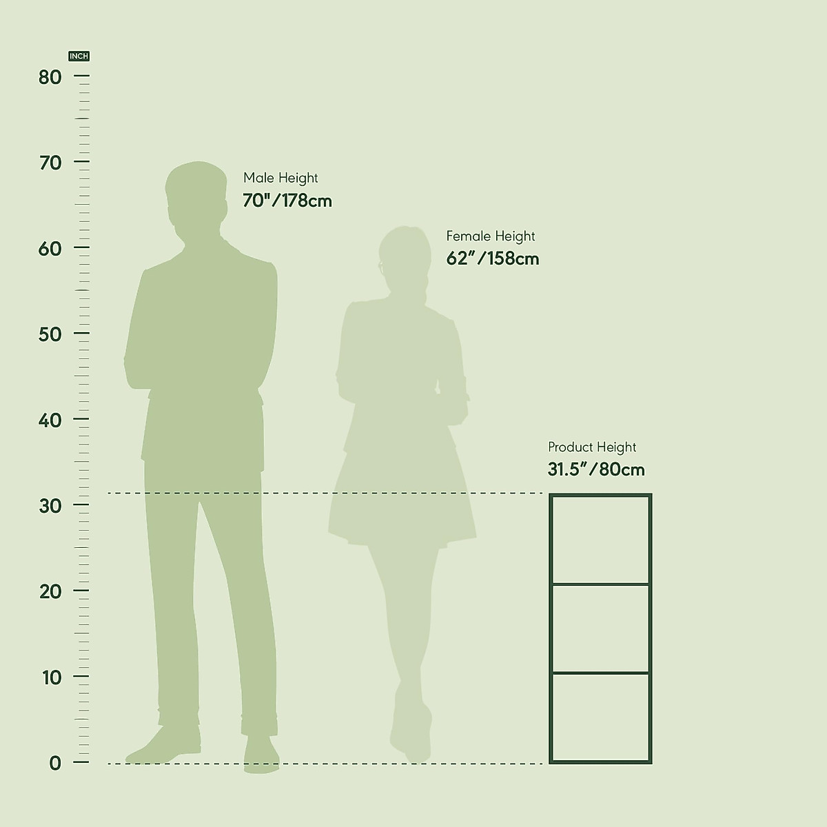 Furinno Luder Bookcase / Book / Storage , 3-Tier, Blackwood