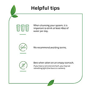 Herbal Clean QCarbo 20 Same-Day Premium Detox Drink, Strawberry Mango Flavor, 20 Fl Oz, and Tablets, 5 Count