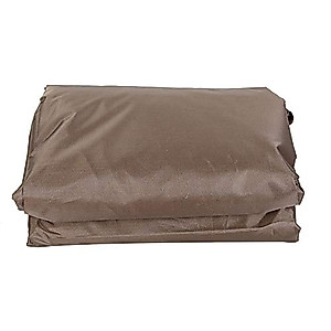 Outdoor Garden Foldable Square Rainproof Sunscreen SPA Covers Bathtub Protector Cover Hot Spring Bath Cover 90.9x90.9x11.8in (Coffee)