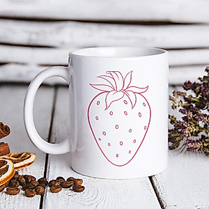 funlife 48 PCS DIY Self Adhesive Strawberry Wall Decals, Peel and Stick Nursery Kids Fruit Wall Stickers, Background Living Room Classroom Party Decoration, Girls Bedroom Wall Decor