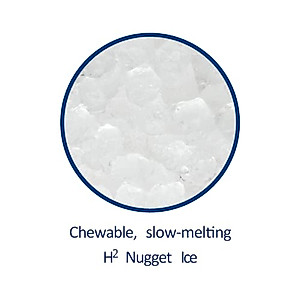 Scotsman UN324A-1 Nugget-Style Ice Maker with Bin, 80-Pound Capacity, Stainless Steel, 115-Volts, NSF