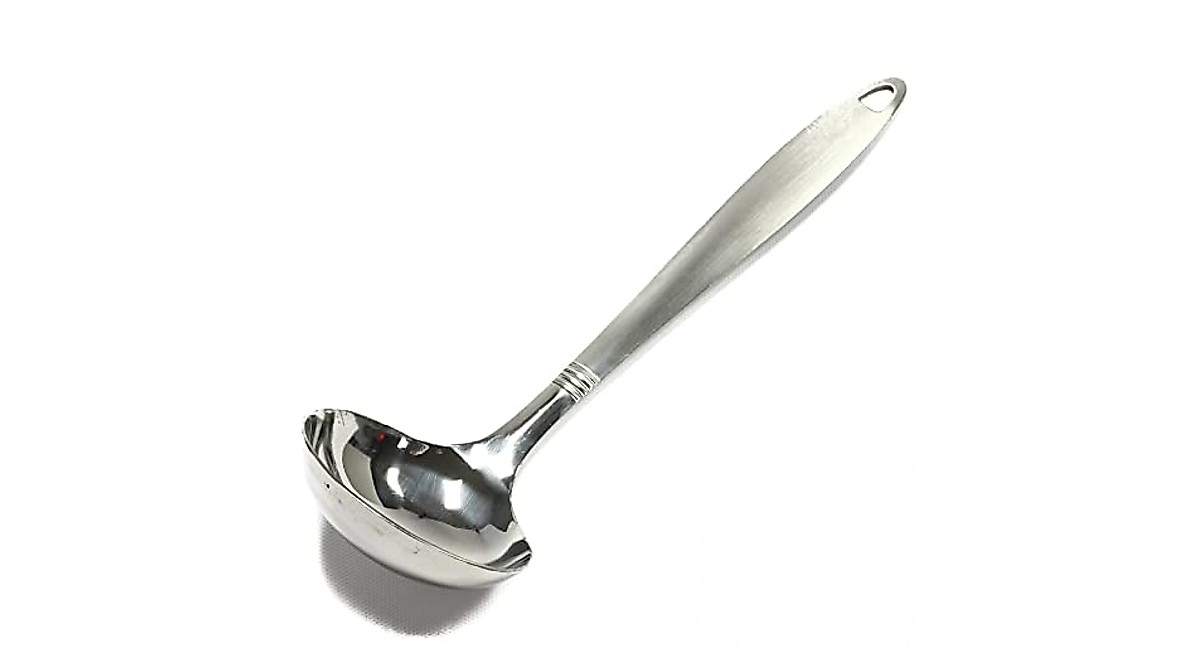 Chef Craft Stainless Steel Ladle – Durable 11.5-Inch Cooking & Serving Tool