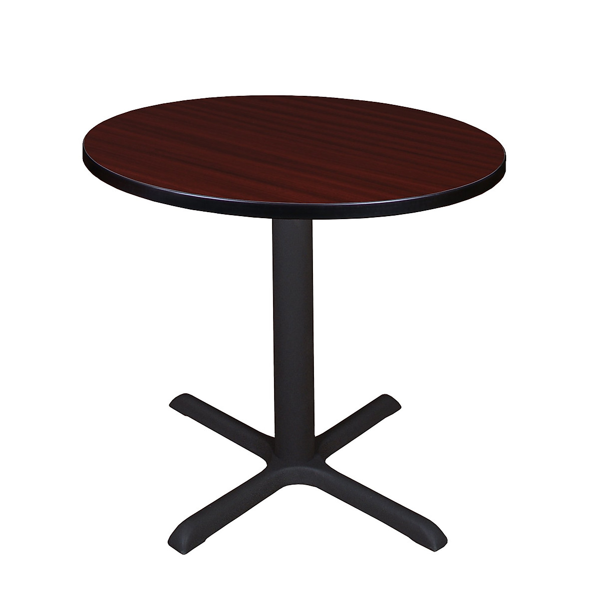 Cain 30" Round Breakroom Table- Mahogany