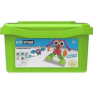 KID K’NEX – Budding Builders Building Set – 100 Pieces – Ages 3 and Up – Preschool Educational Toy