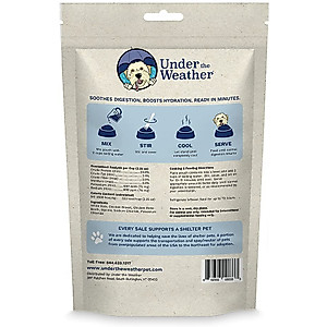 Under the Weather Easy to Digest Bland Diet for Sick Dogs - Always Be Ready - Contains Electrolytes - Gluten Free, All Natural, Freeze Dried 100% Human Grade Meats - Chicken, Rice & Bone Broth