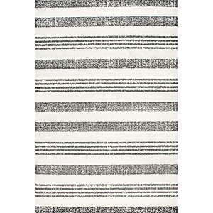 nuLOOM Striped Kelsi Area Rug, 7' 10" x 11' 2", Grey