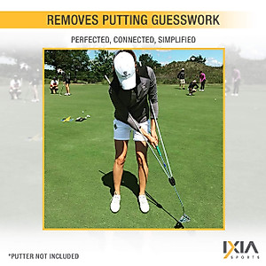 IXIA Sports - True Pendulum Motion (TPM) - Golf Putting Training Aid - Universal Tool for Adults, Kids, Juniors, Men, Women, Gift, Putter, Golf Channel School of Golf, Attaches to Any Putter Shaft