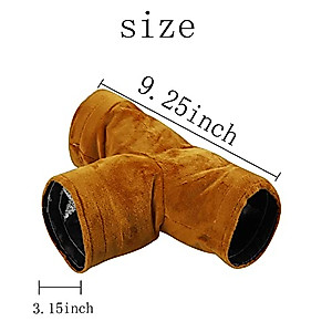Toysructin Hamster Tunnel Tube, Washable 3 Way Hamster Tunnels and Tubes Toys, Collapsible Small Animals Tunnel House Cage Accessories, Warm Plush Mini Animal Pets Fleece Tunnel Hideout Toy