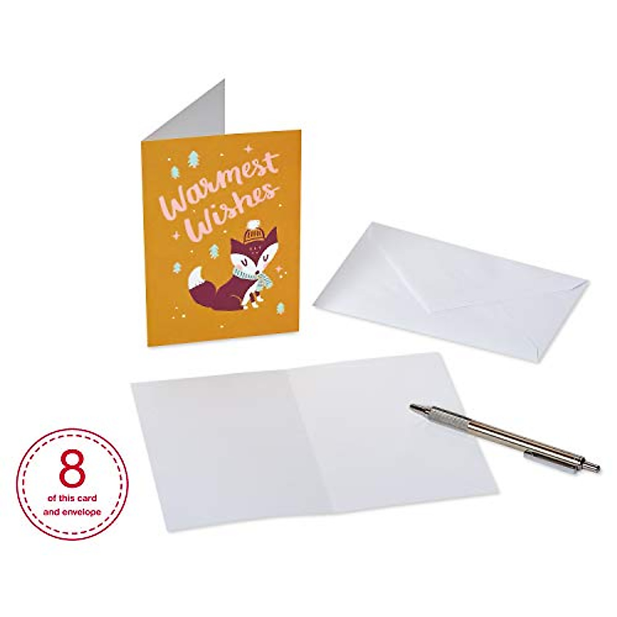 American Greetings Holiday Cards with Envelopes for Christmas, New Years and More, Cute Animals (48-Count)