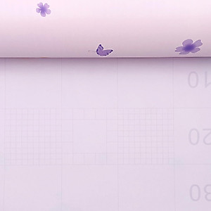 Yifely Purple Butterfly Peel & Stick Shelf Drawer Liner PVC Nightstands Study Desk Tabletop Protective Paper 17.8 Inch by 9.8 Feet
