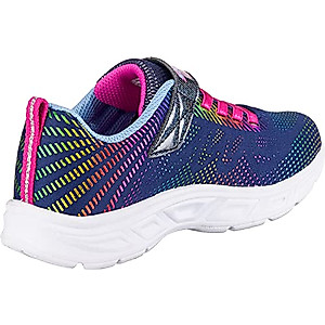 Skechers Litebeams-Gleam N'Dream Sneaker, Navy/Multi, 2 US Unisex Little Kid
