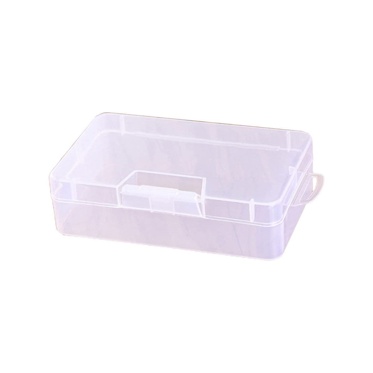 ljhnba Transparent Plastic Storage Box With Buckle And Lid Jewelry Display Organizer For Necklace Small Items Organization Case Small Plastic Box With Lid
