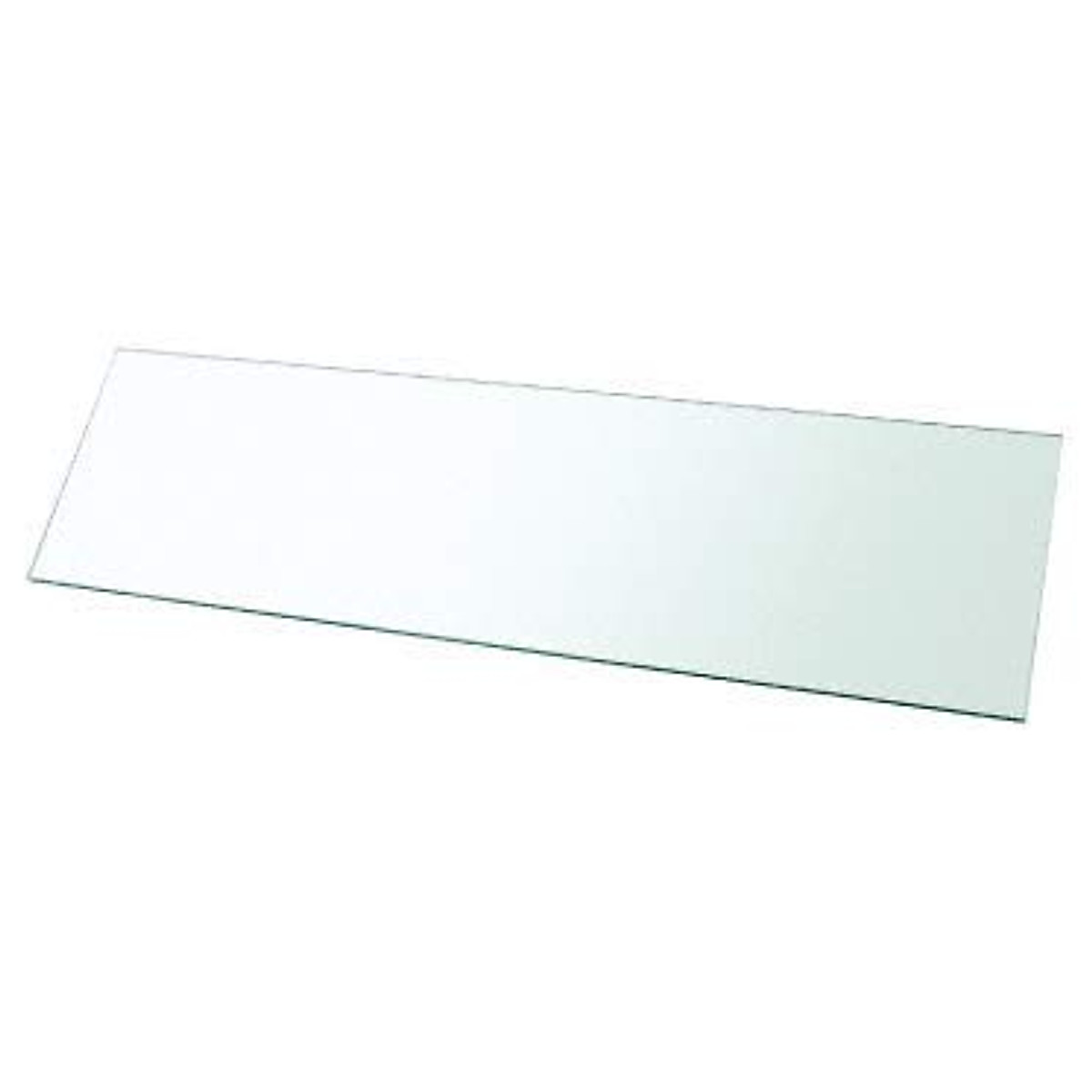 CRL 10" x 36" Rectangle 3/8" Clear Tempered Glass Shelf - 2 Per Pack - 38TGR1036