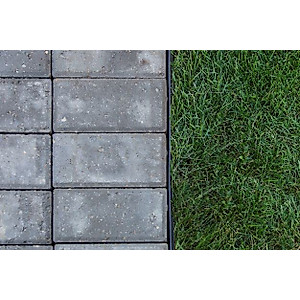 MASTER MARK Dig-Free Landscape Paver, Bricks, Stone Edging, No-Dig Patio Flex Border, Plastic 60 ft. Coil (Black), 1.75 in. Height