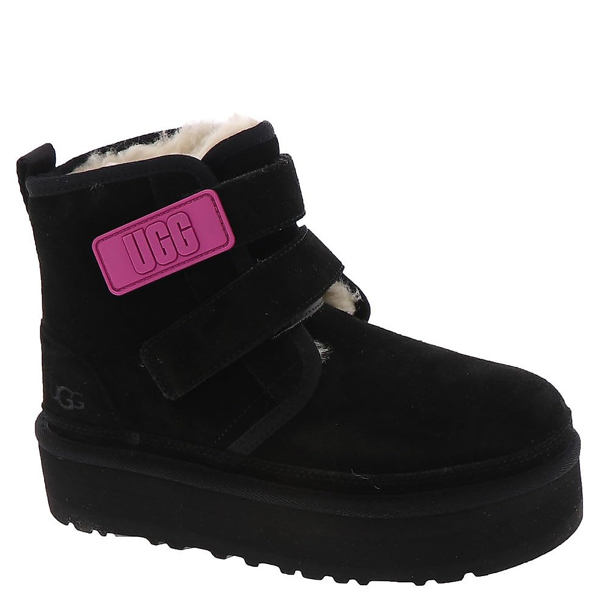 UGG Unisex-Child Neumel Platform Boot, Black, 2