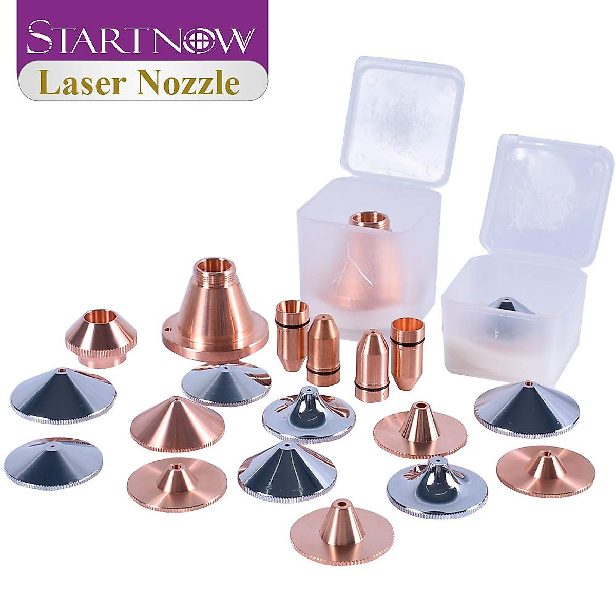 Startnow Laser Cutting Nozzle for Raytools Empower Head D32mm Fiber Laser Nozzle Double Single Layer 1.0 1.2 1.5mm (S32-A-15-D 1 PCS, Caliber 1.0mm)