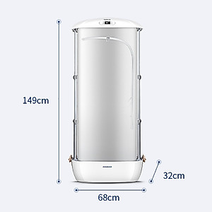 Electric Clothes Dryer, Automatic Ironing Machine, Portable Steam Drying Smart Machine, Ironing Clothes Folding Wrinkle Removal Machine with Remote Control, Foldable