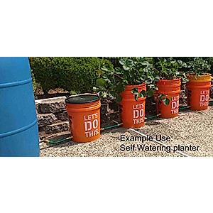 RAINPAL Rain Barrel Linking Kit (Upgraded Thicker Bulkhead Fittings and One 8 inch 3/4" I.D. hose) (RBL020)