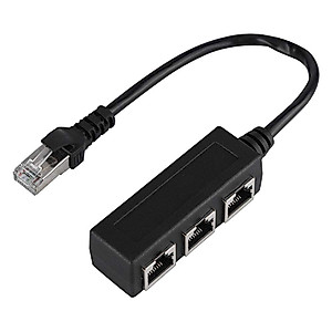 Network Splitter Adapter Network Adapter Ethernet Splitter, thernet Cable Adapter, for Router TV Box