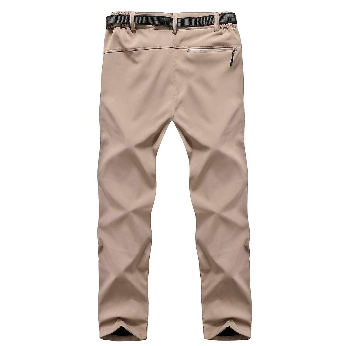 MOERDENG Men's Soft Shell Waterproof Winter Snow Ski Snowboarding Pants Fleece Cargo Hiking Pants