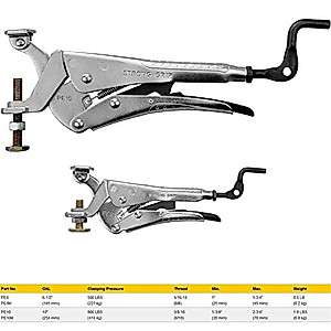 Strong Hand Tools PE6 Expand-O Reverse-Action Clamping Plier, 500 LBS Clamping Pressure, 1" to 1-3/4" Range, 6.5" Size