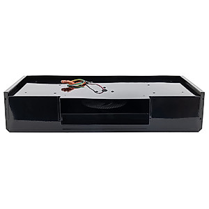 RecPro RV Stove Range Hood Vent with Light | 22" | Exhaust Fan | 12V (Black)