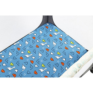 Dinosaur Pack n Play Stretchy Fitted Playard Sheet Set 2 Pack Jersey Knit Ultra Soft Portable Mini Crib Sheets for Baby Boy Girl Elephant Giraffe Frogs by Knlpruhk