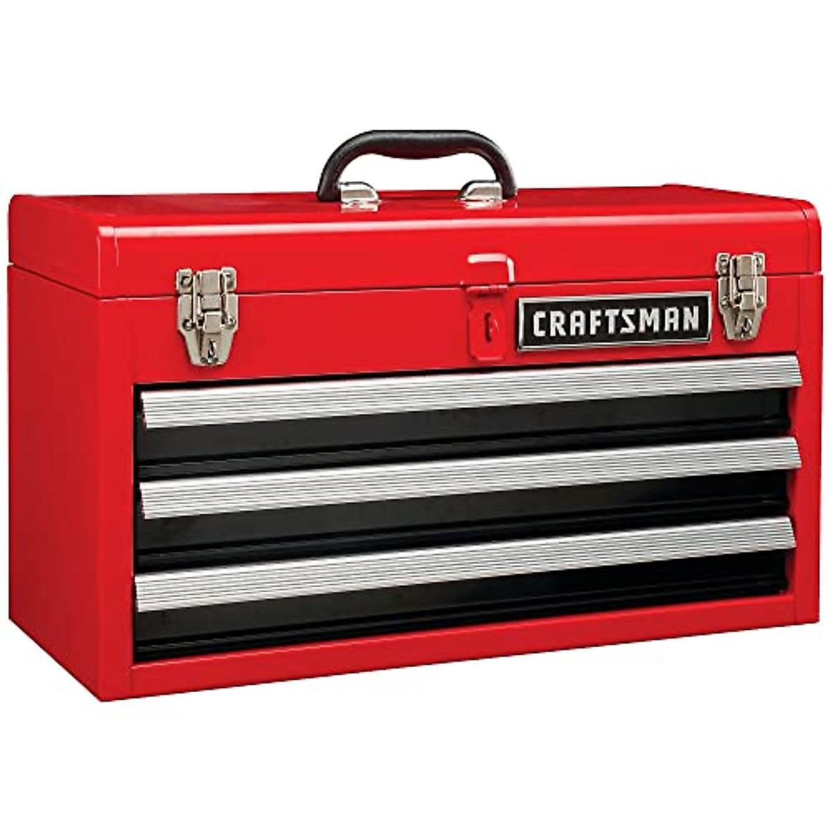 Craftsman Mechanic Tool Set, 215 Piece, Hand Box Set in Metal, 3 Drawers, Red (CMMT45303)
