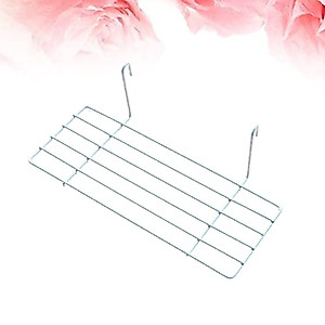 3pcs White Hanger Photo for Panel, Mountable Shelf, Panel Xcm Artworks Mount Mesh Flower Storage Office Size Mounted X Wire Picture Grille, Small, Organizer Frame Display, with